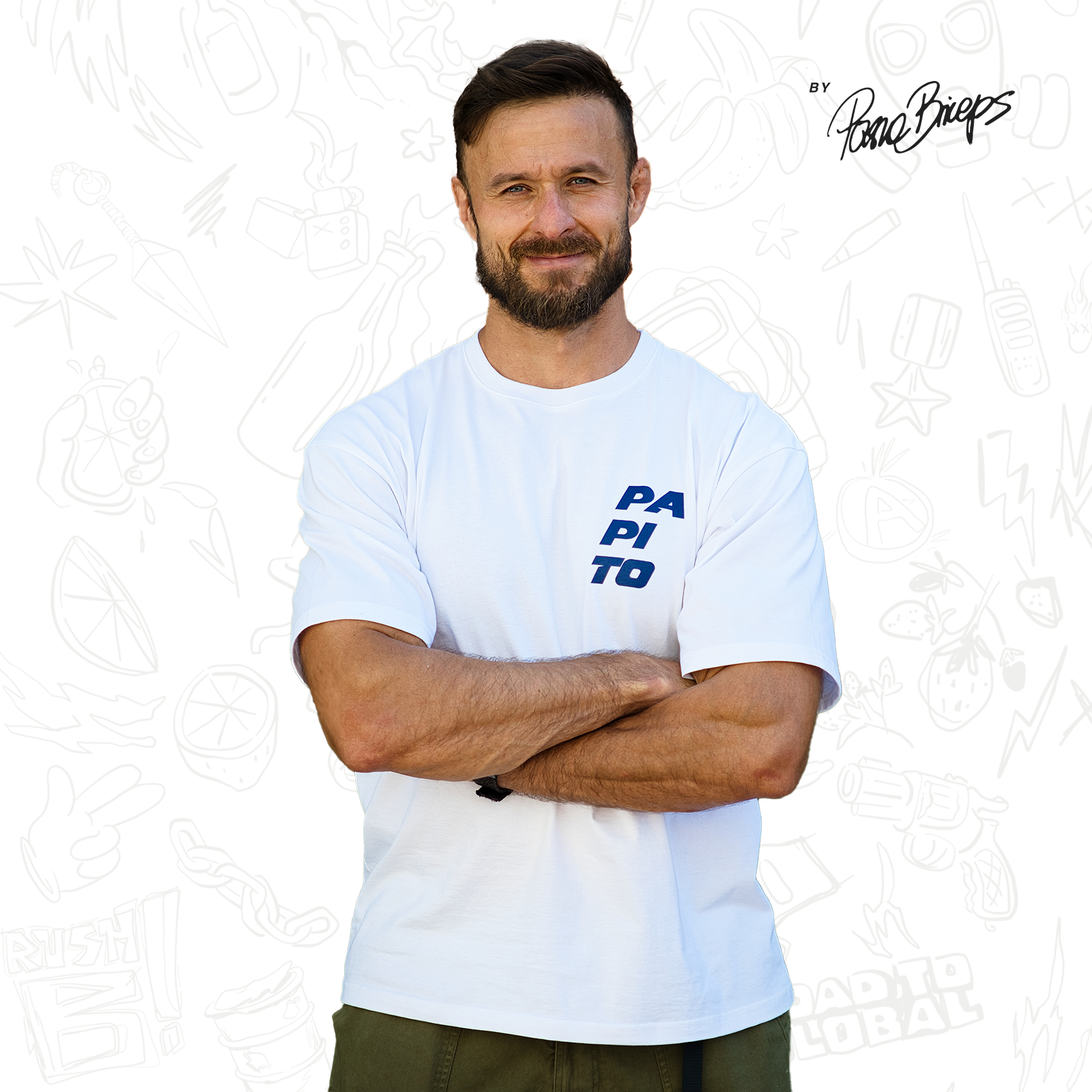 Papito - T-SHIRT OVERSIZE - WHITE – Papito Energy
